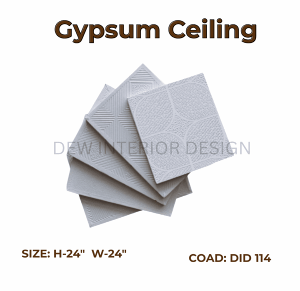 High-Quality Gypsum Ceiling Panels | Dew Interior Design
